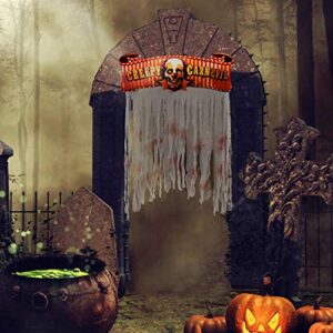 Kesoto Halloween Bloody Doorway Curtain Creepy Carnival Door Curtain Decoration, 54 x 38 in