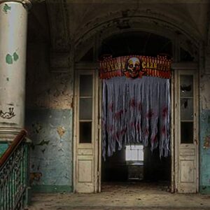 Kesoto Halloween Bloody Doorway Curtain Creepy Carnival Door Curtain Decoration, 54 x 38 in