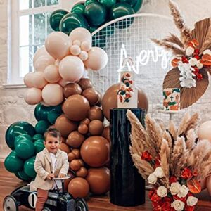 Brown Balloons 84 pcs Mocha Balloons Garland Arch Kit 5 inch +12 inch +18 inch Coffee Balloons Happy Birthday Balloons Baby Shower Decorations Wedding Balloons