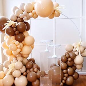 Brown Balloons 84 pcs Mocha Balloons Garland Arch Kit 5 inch +12 inch +18 inch Coffee Balloons Happy Birthday Balloons Baby Shower Decorations Wedding Balloons