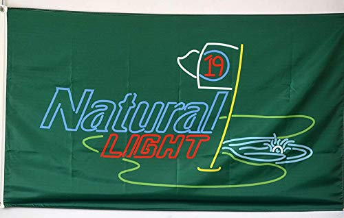 Probsin Flag for Beer 19th Hole Cool Flags,3x5 Feet Banner,Funny Poster UV Resistance Fading & Durable Man Cave Wall Flag with Brass Grommets for Dorm Room Decor,Parties,Gift,Tailgates