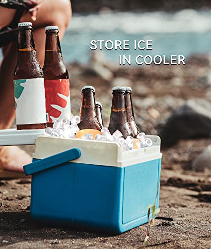 ecozy Portable Ice Maker Countertop, 9 Cubes Ready in 6 Mins, 26 lbs in 24 Hours, Self-Cleaning Ice Maker Machine with Ice Bags/Standing Ice Scoop/Ice Basket for Kitchen Office Bar Party, Black