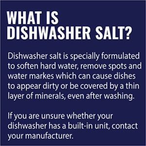 Dishwasher Salt - All-Natural Water Softener Salt for a Clean Finish - Compatible with Bosch, Miele, Thermador, Whirlpool Dishwashers and More - Food-Grade Coarse Sea Salt (5 lb Bag) - Sea Salt Superstore