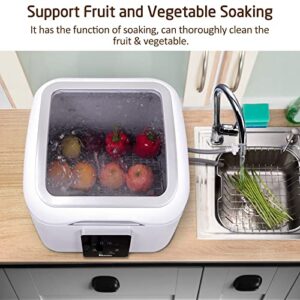 Countertop Dishwasher, IAGREEA Compact Portable Dishwasher With 7 Washing Programs, Auto Water Injection, Anti-Leakage, Fruit & Vegetable Soaking, For 4 Sets of Tableware