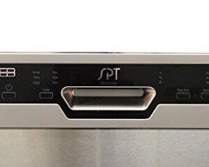 SPT SD-9254SSA 18″ Wide Built-In Dishwasher w/Heated Drying, ENERGY STAR, 6 Wash Programs, 8 Place Settings and Stainless Steel Tub – Stainless