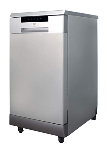 SPT SD-9263SSA 18″ Wide Portable Dishwasher with ENERGY STAR, 6 Wash Programs, 8 Place Settings and Stainless Steel Tub – Stainless Steel