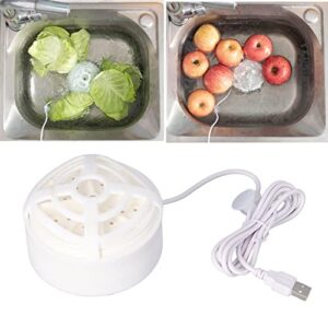 GOWENIC Mini Dishwasher, Portable Artificial Wave Design High Pressure Wave Dishwasher USB, Small Installation Free Dishwasher for Washing Fruit Vegetables Tableware