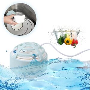 GOWENIC Mini Dishwasher, Portable Artificial Wave Design High Pressure Wave Dishwasher USB, Small Installation Free Dishwasher for Washing Fruit Vegetables Tableware