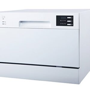 SPT SD-2225DWA Energy Star Countertop Dishwasher with Delay Start & LED – White