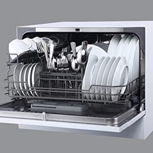 SPT SD-2225DWA Energy Star Countertop Dishwasher with Delay Start & LED – White