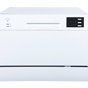 SPT SD-2225DWA Energy Star Countertop Dishwasher with Delay Start & LED – White