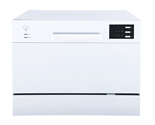 SPT SD-2225DWA Energy Star Countertop Dishwasher with Delay Start & LED – White