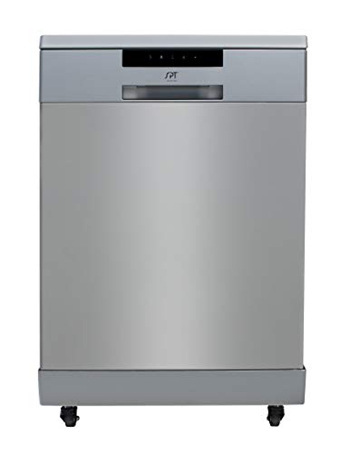 SPT SD-6513SSB 24″ Wide Portable Dishwasher with ENERGY STAR, 6 Wash Programs, 10 Place Settings and Stainless Steel Tub – Stainless