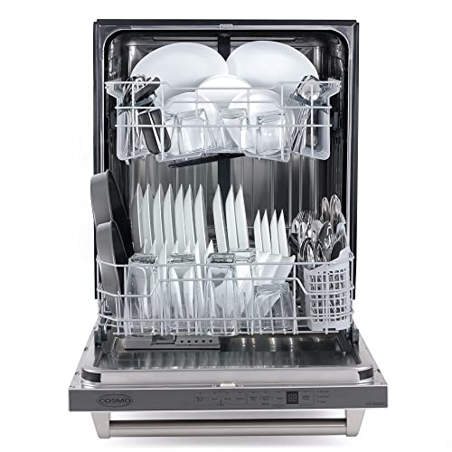 COSMO COS-DIS6502 24 in. Dishwasher in Fingerprint Resistant Stainless Steel with Stainless Steel Tub