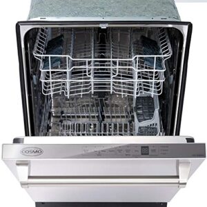 COSMO COS-DIS6502 24 in. Dishwasher in Fingerprint Resistant Stainless Steel with Stainless Steel Tub