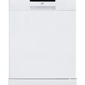 SPT SD-6513W 24″ Wide Portable Dishwasher with ENERGY STAR, 6 Wash Programs, 10 Place Settings and Stainless Steel Tub – White