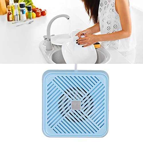 Acouto Mini Dishwasher, Sound Vibration Electrolytic Water Purification IP67 Waterproof Portable USB Dishwasher (Blue)