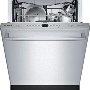 Bosch SHXM4AY55N 100 Series 24 Inch Built In Fully Integrated Dishwasher with 5 Wash Cycles, in Stainless Steel