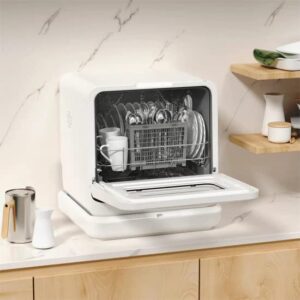 Countertop Dishwasher, Portable Dishwasher with Water Tank and Air-Dry Function