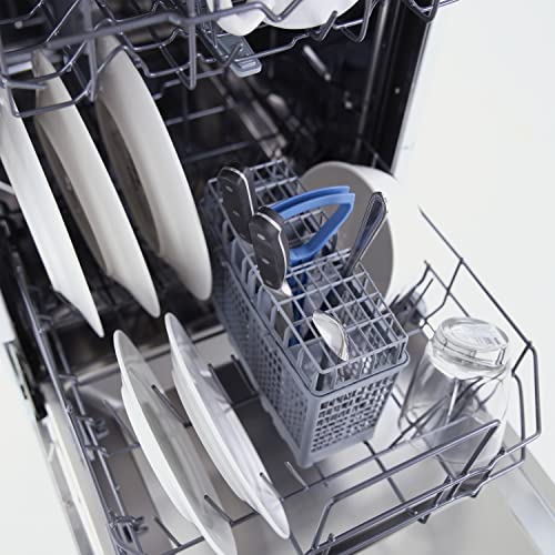 Avanti DWF18V0W Dishwasher 18-Inch Built in with 3 Wash Options and 6 Automatic Cycles, Stainless Steel Construction with Electronic Control LED Display, Low Noise Rating, White