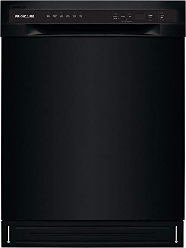 Frigidaire FFBD2420UB 24" Full Console Dishwasher with Stainless Steel Drum 12 Place Settings 6 Wash Cycles and Heated Drying System in Black