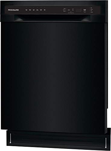 Frigidaire FFBD2420UB 24" Full Console Dishwasher with Stainless Steel Drum 12 Place Settings 6 Wash Cycles and Heated Drying System in Black