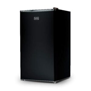 black+decker bcrk32b compact refrigerator energy star single door mini fridge with freezer, 3.2 cubic feet, black