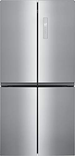 Frigidaire 17.4 Cu. Ft. 4 Door Refrigerator in Brushed Steel with Adjustable Freezer Storage