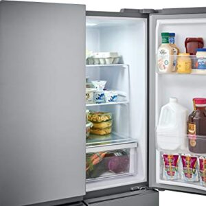 Frigidaire 17.4 Cu. Ft. 4 Door Refrigerator in Brushed Steel with Adjustable Freezer Storage