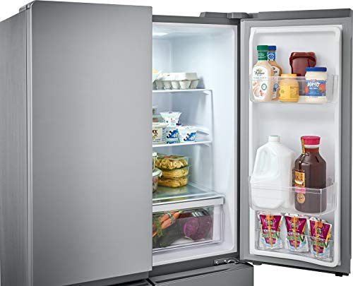 Frigidaire 17.4 Cu. Ft. 4 Door Refrigerator in Brushed Steel with Adjustable Freezer Storage