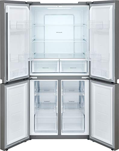 Frigidaire 17.4 Cu. Ft. 4 Door Refrigerator in Brushed Steel with Adjustable Freezer Storage