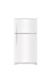 kenmore top-freezer refrigerator with led lighting and 20.8 cubic ft. total capacity, white