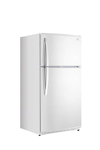 Kenmore Top-Freezer Refrigerator with LED Lighting and 20.8 Cubic Ft. Total Capacity, White