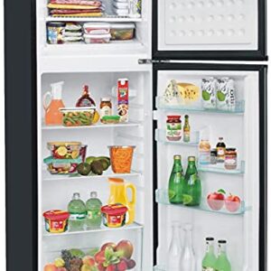 RCA RFR725 2 Door Apartment Size Refrigerator with Freezer, Stainless,7.5 cu ft