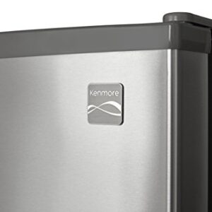 Kenmore Top-Freezer Refrigerator with Ice Maker and 21 Cubic Ft. Total Capacity, Stainless Steel