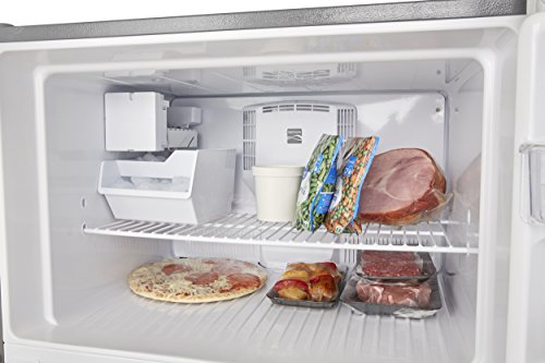 Kenmore Top-Freezer Refrigerator with Ice Maker and 21 Cubic Ft. Total Capacity, Stainless Steel