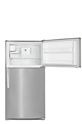 Kenmore Top-Freezer Refrigerator with Ice Maker and 21 Cubic Ft. Total Capacity, Stainless Steel