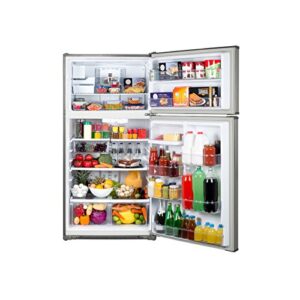 Kenmore Top-Freezer Refrigerator with Ice Maker and 21 Cubic Ft. Total Capacity, Stainless Steel