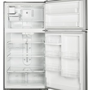 Kenmore Top-Freezer Refrigerator with Ice Maker and 21 Cubic Ft. Total Capacity, Stainless Steel