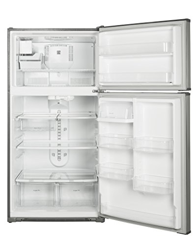 Kenmore Top-Freezer Refrigerator with Ice Maker and 21 Cubic Ft. Total Capacity, Stainless Steel