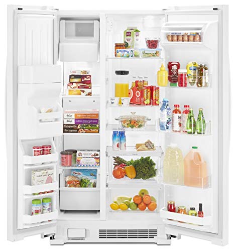 Kenmore 36" Side-by-Side Refrigerator and Freezer with 25 Cubic Ft. Total Capacity, White