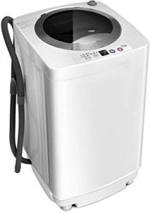 giantex portable washing machine, full automatic washer and dryer combo, with built-in pump drain 8 lbs capacity compact laundry washer spinner for apartment rv dorm