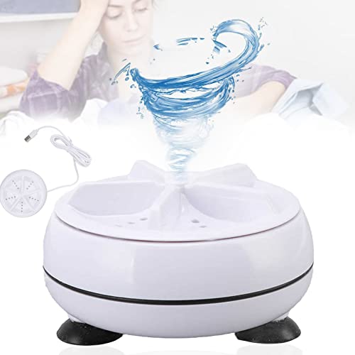 Portable Mini Washing Machine,Ultrasonic Turbo Washing Machine with USB for Home, Business, Travel, College Room,Turbo Washer for Cleaning Sock,Underwear,Small Rags