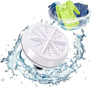 mini washing machine ultrasonic turbine washing machine portable turbo washer for travel business trip or college rooms