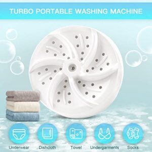 Portable Washing Machine,Mini Washing Machine,Mini Dishwashers Ultrasonic Turbo with USB, Suitable for Home Business, Travel, College Room, RV, Apartment