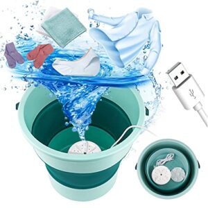 mini washing machine, portable foldable ultrasonic turbo washing machine,mini dishwashers with usb, suitable for home, business, travel, college room, rv, apartment（10l）