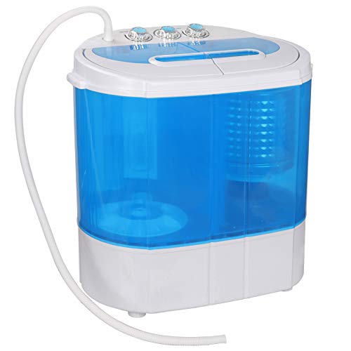 ZENY Portable Clothes Washing Machine Mini Twin Tub Small Laundry Washer Aparment Spin Dryer 9.9lbs Capacity Lightweight for Dormitory, RV