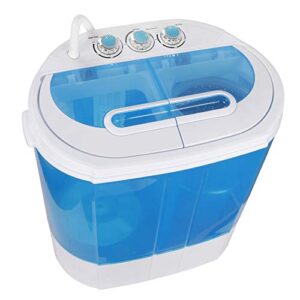 ZENY Portable Clothes Washing Machine Mini Twin Tub Small Laundry Washer Aparment Spin Dryer 9.9lbs Capacity Lightweight for Dormitory, RV