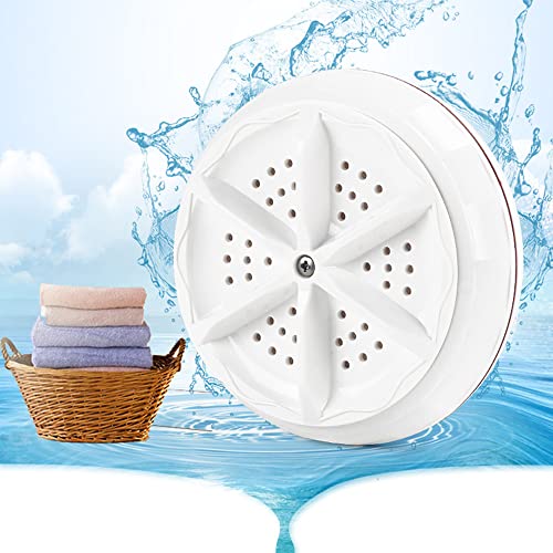 Mini Washing Machine,Portable Turbine Ultrasonic Small Washers,Mini Washing 3in1 Dishwashers for children's clothes Socks,Underwear,Bra, Laundry Tub