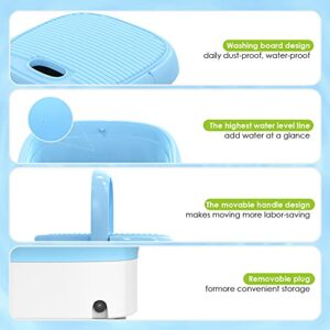 Portable Washing Machine, Mini Portable Washer for Underwear, Sock, Baby Clothes, Ozone sterilization,Travel, Camping, Dorm, RV, Folding Washing machine Best Gift for Friend or Family(blue)